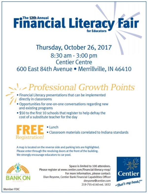 12th Annual Financial Literacy Fair for Educators - Foundations of East ...